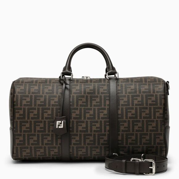Fendi | Bags | Fendi Ff Fabric Duffle Bag Brown | Poshmark